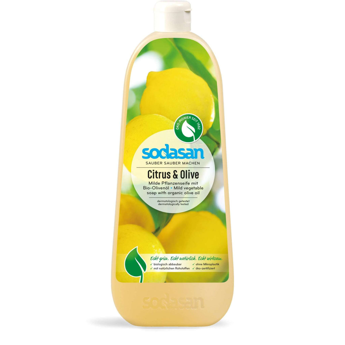 Sodasan Flüssigseife Citrus Olive 1 l Bio – Auwald Bio