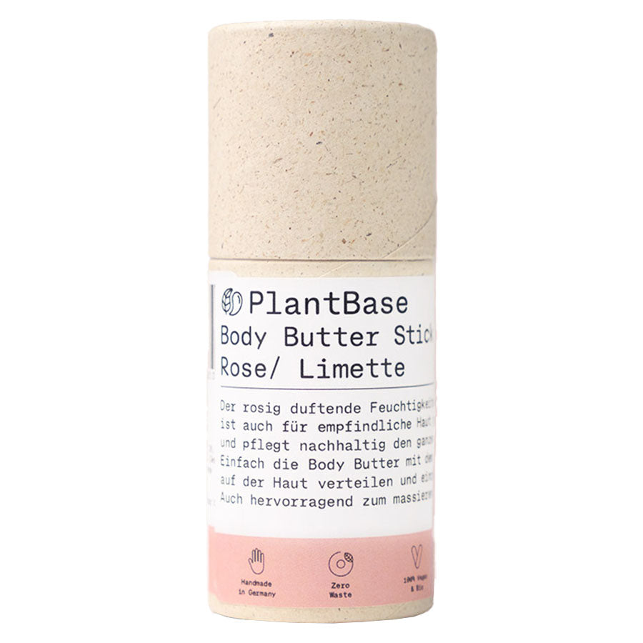 PlantBase Body Butter Stick Limette Rose 40gr | Auwald Bio
