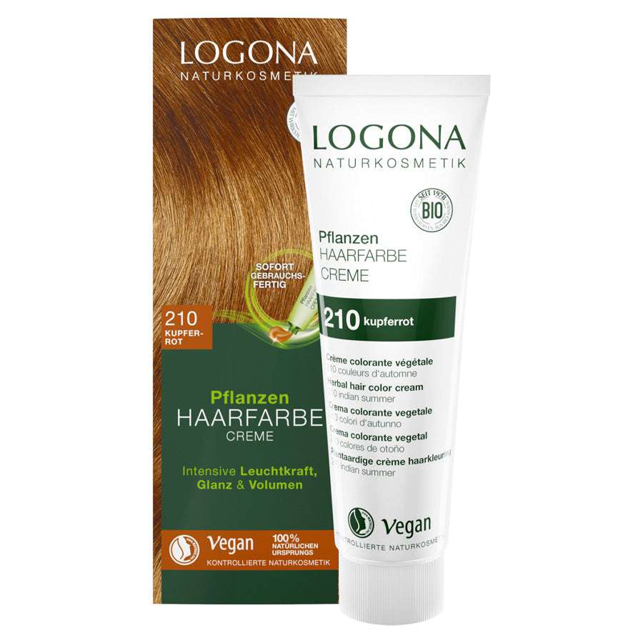 Pflanzen- Haarfarbe Creme 210 Kupferrot | Auwald Bio