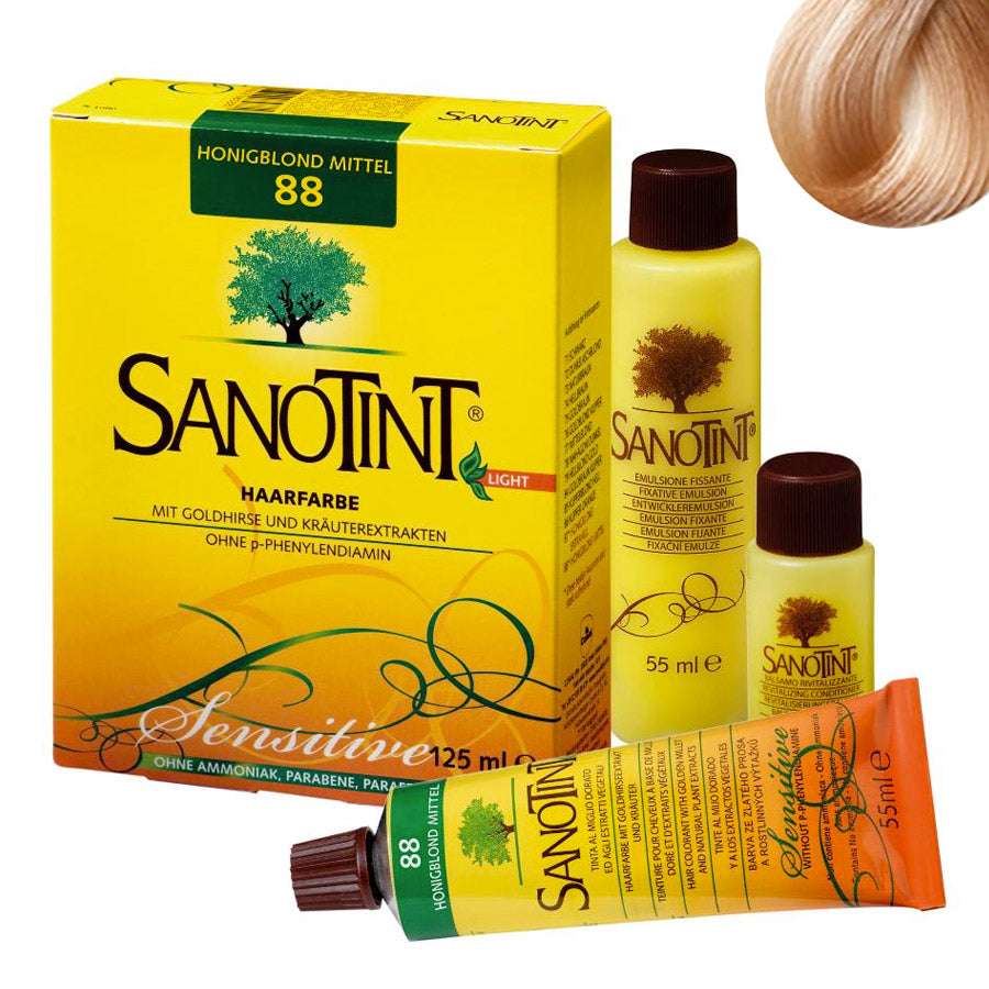 SANOTINT sensitive light 88 Honigblond Mittel | Auwald Bio